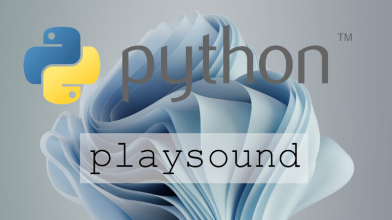 【Python】Windowsにplaysoundをインストール | おとといからきたいも
