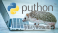 【初心者向け】Pythonで音声(mp3)を再生【playsound】 | おとといからきたいも
